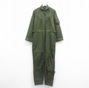 古着通販 W40☆古着 長袖 ミリタリー ツナギ メンズ 90年代 90s 大きい